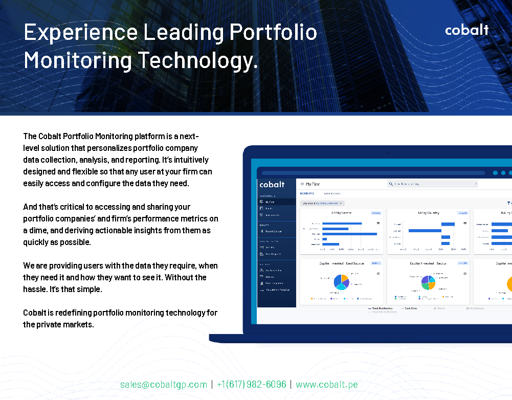 Portfolio Monitoring Platform Brochure | Cobalt, a FactSet Company