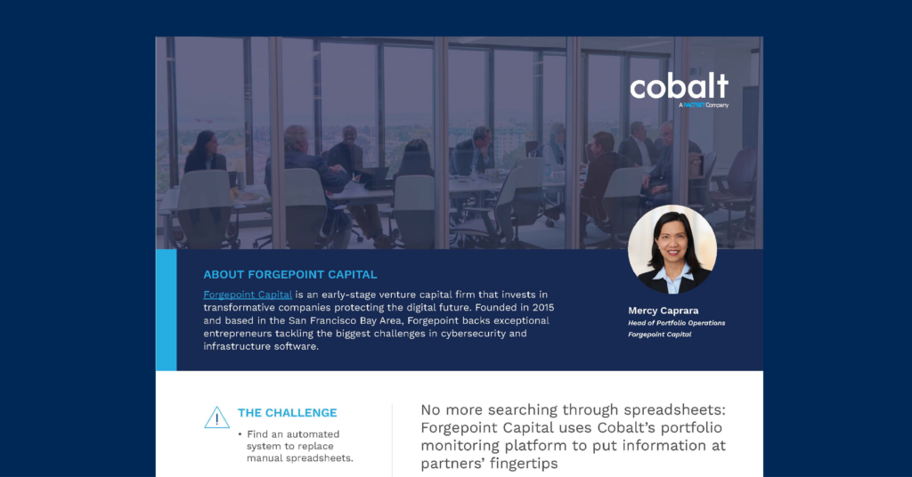 Forgepoint Capital | Cobalt, a FactSet Company