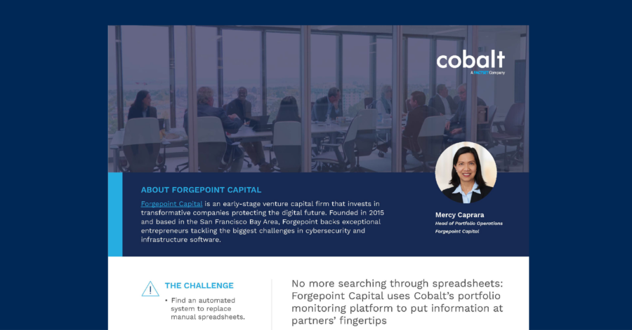 Forgepoint Capital | Cobalt, a FactSet Company Forgepoint Capital | Cobalt, a FactSet Company